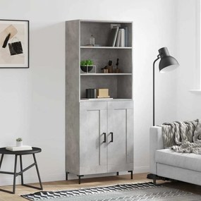 vidaXL Skříň highboard 69,5 x 34 x 180 cm kompozitní dřevo [3189960] Barva: Betonová šedá