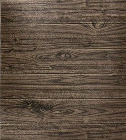 3D obklad pěnový Deska Walnut tmavě hnědá (700x700mm) samolepící