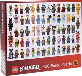 CHRONICLE BOOKS Puzzle LEGO: Ninjago minifigurky / 500 dílků