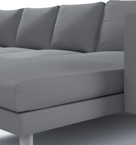Potah na pohovku IKEA Norsborg 4-místná se šezlongem barva šedá