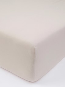 MK Lůžkoviny Jersey prostěradlo s elastanem Deluxe 160 × 200 cm – přírodní