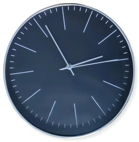 Foxter 1228 Nástěnné hodiny 30 cm černo - stříbrné