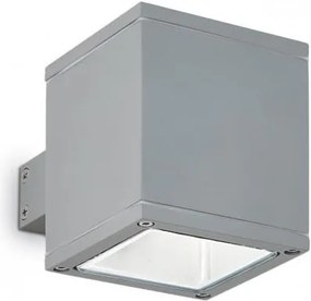 ILUX 118666 Venkovní nástěnné svítidlo Ideal Lux Snif Square AP1 grigio 118666 šedé - IDEALLUX