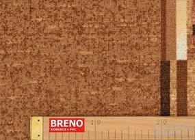 Breno Běhoun BOMBAY 33, šíře 80 cm, Hnědá/Vícebarevné