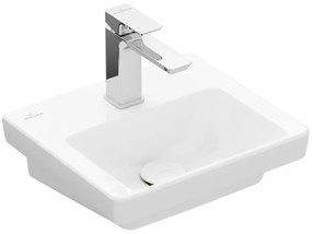 Villeroy & Boch Subway 3.0 - Umývátko nábytkové 37x31 cm, bez přepadu, otvor pro baterii, CeramicPlus, alpská bílá 437038R1