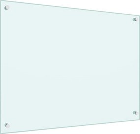 Kuchyňský panel mléčný 80 x 60 cm tvrzené sklo 249456