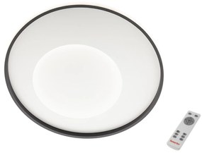 Smarter 05-960 stropní LED svítidlo Sintesi s dálkovým ovládáním, matná bílá, matná černá, 57W, 3000K-6000K, ø55cm