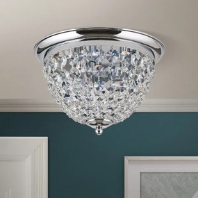 Orion DLU 1840/35-Křišťálové str. svítidlo PLAFOND 3xE27/40W/230V pr.35 cm chrom