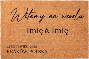 Stěrač Pod Vchodové Dveře Do Bot 40x30 Vítejte Na Svatbě Vaše Jméno