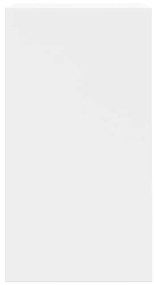 Botník bílý 60 x 34 x 63,5 cm kompozitní dřevo - Default Title