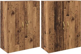 Nástěnná skříň 2 ks Staré dřevo 69,5 x 34 x 90 cm 3394518