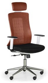 Kancelářská židle EDEN, oranžová /bílá