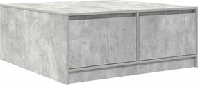 Konferenční stolek se zásuvkami Betonová šedá 100x100x40 cm 3328402