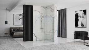 Rea AERO 80, sprchová zástěna WALK IN, 1-křídlová, 80 x 195 cm, lesklý chrom, transparentní, REA-K7552