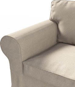Potah na křeslo IKEA Ektorp barva béžová látka pletený vzor