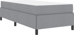 Postel s boxspringem Světle šedá 80 x 200 cm textil 3398815