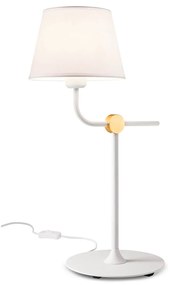 Redo 01-1980 stolní lampa Morris matně bílá, E27, 56cm