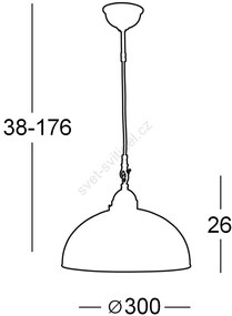 Kolarz Kolarz 731.30.74 - Lustr na lanku NONNA 1xE27/75W/230V bílá KL0007