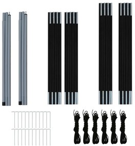 vidaXL Marketos Kempingový stan pro 6 osob modrý a světle modrý
