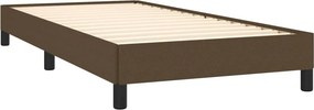 Box spring postel s matrací tmavě hnědá 90x200 cm textil 3139868