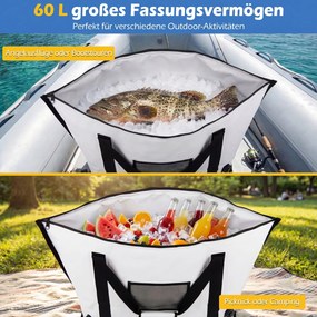 Costway Izolovaná chladicí taška na ryby pro ulovené ryby Kill – 98 × 46 × 50 cm