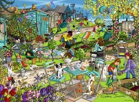 RAVENSBURGER Puzzle Přímořská zahrádka / 500 dílků