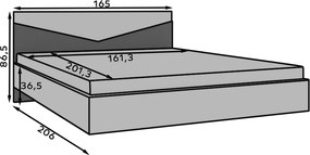 ADRK Furniture Postel 160 Atson