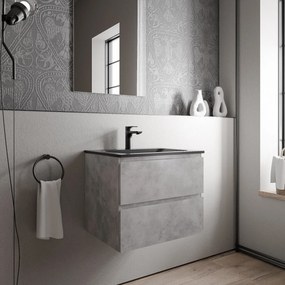 Koupelnová skříňka AVA 60 cm s umyvadlem z minerálního odlitku CREAM