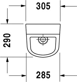 D + S 2 - Pisoár Duravit s tlačným splachováním Schell