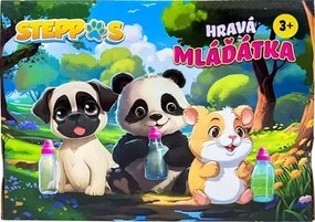 STEPPOS Interaktivní štěňátko s lahvičkou / od 3 let