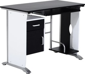 HOMCOM PC Počítačový stůl Kancelářský stůl 100x52x75cm Dřevěný nábytek