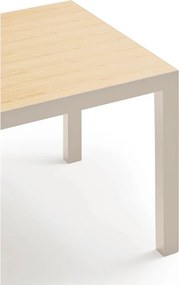 Jídelní stůl s deskou z dubového dřeva 75x180 cm Alma – Teulat