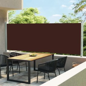 vidaXL Zatahovací boční markýza/zástěna na terasu 160x600 cm [317959] Barva: Hnědá