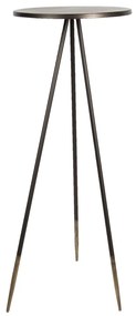 Černý odkládací stolek Robin - Ø 50*100 cm
