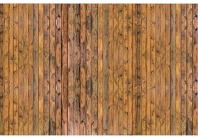 DIMEX | Samolepicí vliesová fototapeta na zeď Dřevěná prkna MA-5-0164 | 375 x 250 cm | hnědá