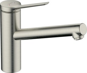 Hansgrohe Zesis M33 - Páková kuchyňská baterie 140, 1jet, vzhled nerezu 74802800