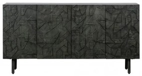Komoda COUNTER WOOOD 160 cm mangové dřevo, černá woood 801094-Z