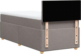 Box spring postel s matrací taupe 90x200 cm textil 3286567