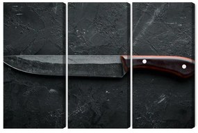 Vícedílný obraz Starý Kuchyňský Nůž Nedostatek Nedostatek Přírodní plátno 120x80