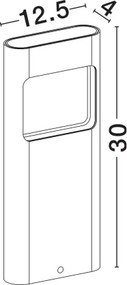 Nástěnné LED svítidlo NOVA LUCE TALL 6W 3000K IP54 9030804