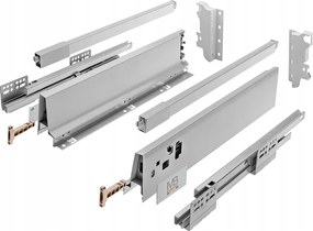Šuplík Modern Box Gtv Střední L500 H135 Šedá S Tlumením Dovírání Výsuv 40 Kg