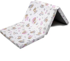 Skládací matrace do postýlky New Baby STANDARD 120x60x5 cm koala růžová
