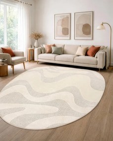 Koberec DUNE SHAPE 8083 krémový
