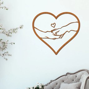 dřevo života Dřevěná dekorace JÁ A MŮJ PSÍ PARŤÁK Zvolte rozměr (cm): 40x36, Zvolte barvu dekoru: Třešeň
