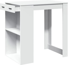 Barový stůl bílý 102 x 70 x 103,5 cm kompozitní dřevo 3309321