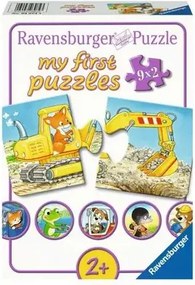 Ravensburger Moje první puzzle Zvířecí staveniště 9x2 dílků / od 2 let