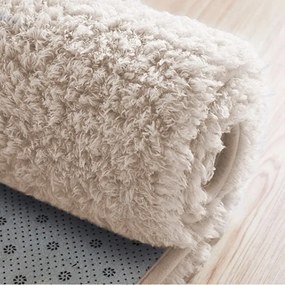 Protiskluzový koberec ALPACA béžový kruh - Zlevněný kus - drobné poškození