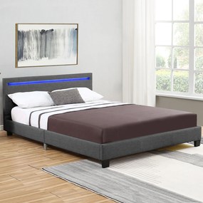 InternetovaZahrada - Čalouněná postel Verona 120 x 200 cm - šedá