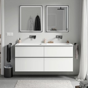 Koupelnová skříňka LAVOA 120 cm s umyvadlem z minerálního odlitku BRUXELLES