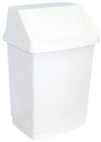 Plastový odpadkový koš MERIDA bílý 9l